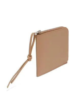 JIL SANDER Medium Giro Zip-around Card-holder - Neutrals