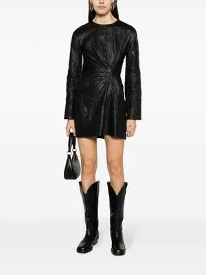 Zadig&Voltaire Rixina Leather Mini Dress