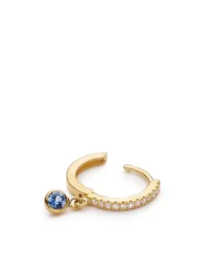 WE BY WHITEBIRD 18kt Yellow Ada Sapphire And Diamond Hoop Earring