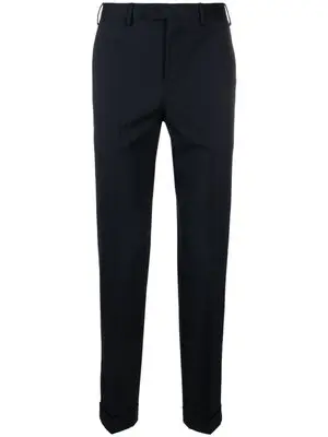 PT TORINO Straight-leg Tailored Trousers - Blue