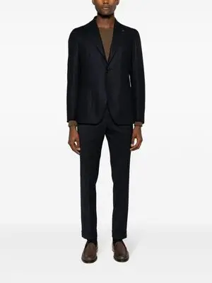 PT TORINO Straight-leg Tailored Trousers - Blue