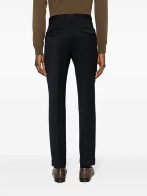 PT TORINO Straight-leg Tailored Trousers - Blue