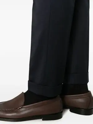 PT TORINO Straight-leg Tailored Trousers - Blue
