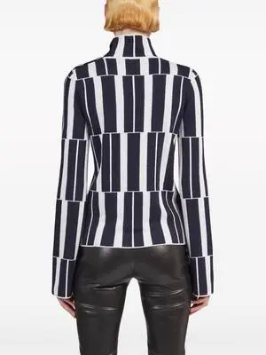 FERRAGAMO Stripe-pattern Cashmere Jumper