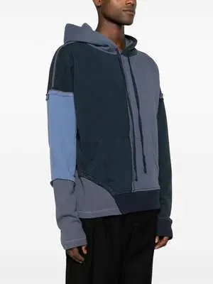 GREG LAUREN Tonal Panelled Hoodie