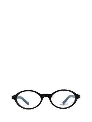 Saint Laurent Eyeglasses Oval Frame - Black