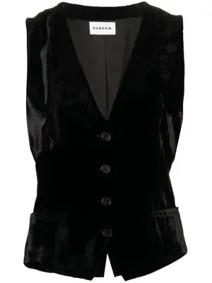 P.a.r.o.s.h V-neck Velvet Waistcoat