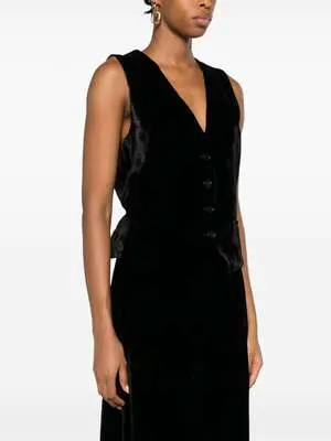 P.a.r.o.s.h V-neck Velvet Waistcoat