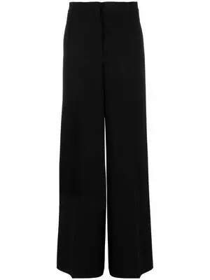 Moschino High-waist Wide-leg Trousers - Black