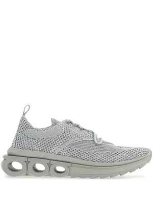 FERRAGAMO Running Lace-up Sneakers - Silver