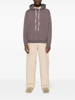 PAURA Logo-embroidered Cotton Hoodie