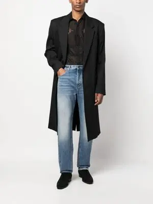 Saint Laurent Mid-rise Straight-leg Jeans - Blue