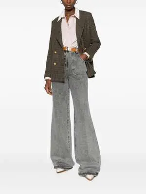 Etro Embroidered Flared Jeans - Grey