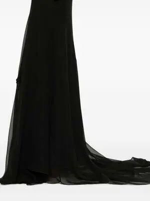 Moschino Chiffon Sleeveless Maxi Dress