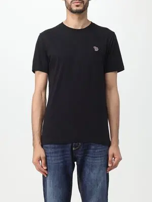 Paul Smith Organic Cotton T-shirt With Logo Black
