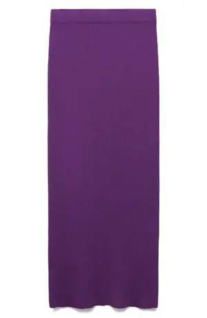 Mango Rib Midi Sweater Skirt