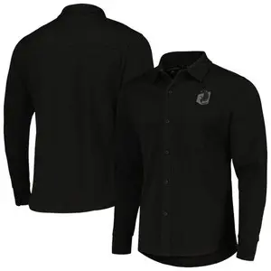 ANTIGUA Minnesota United Fc Streamer Diamond Button-up Shacket - Black