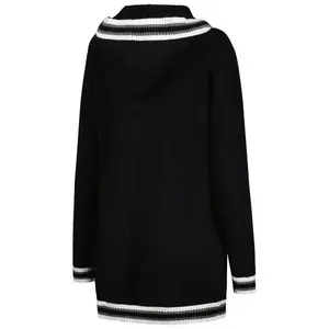 GAMEDAY COUTURE Iowa Hawkeyes Striped Hooded Cardigan Sweater