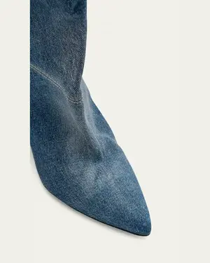 Isabel Marant Étoile Miyako Denim Ankle Booties