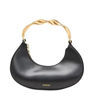 Simkhai Nixi Leather Top Handle Bag - Black