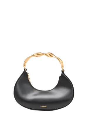 Simkhai Nixi Leather Top Handle Bag - Black