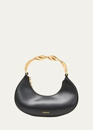 Simkhai Nixi Leather Top Handle Bag - Black