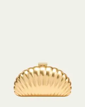 Simkhai Monet Shell Clutch Bag - Gold