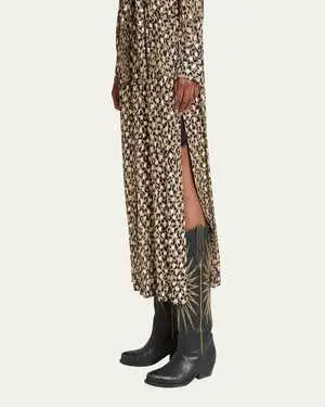 GOLDEN GOOSE Wish Star Embroidered Western Boots