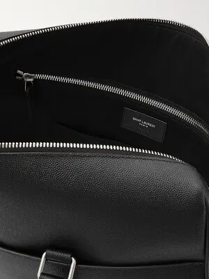 Saint Laurent Full-grain Leather Briefcase