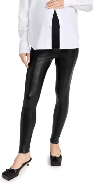 Commando Faux Leather Maternity Leggings