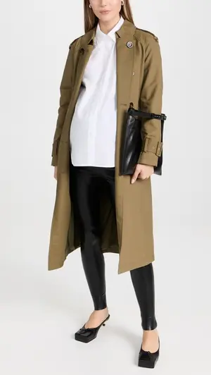 Commando Faux Leather Maternity Leggings