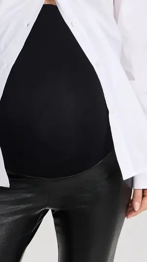Commando Faux Leather Maternity Leggings