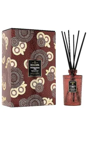 Voluspa Luxe Diffuser In Burgundy - Forbidden Fig