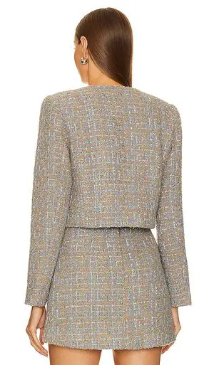 Astr The Label Lyssa Jacket In Baby Blue