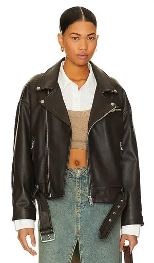 Heartloom Karisa Leather Jacket In Chocolate