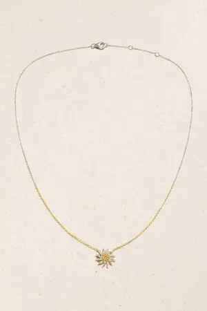 Yvonne Léon Soleil Citrine And Diamond Necklace