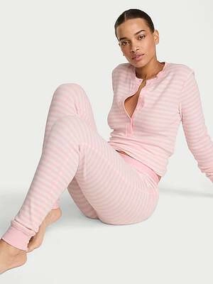 Victoria's Secret Soft Thermal Henley Long Pajama Set