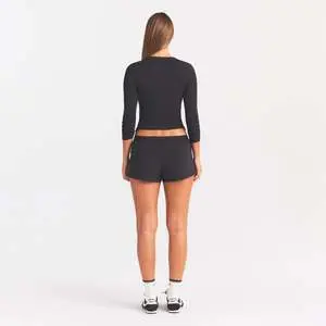SKIMS Long Sleeve T-shirt - Soot