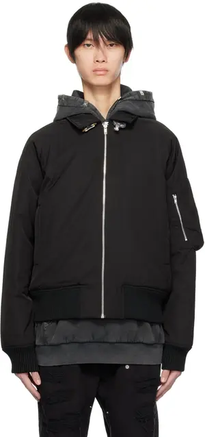 1017 Alyx 9sm 1017 ALYX 9SM Black Arch Bomber Jacket - Blk0001 Black