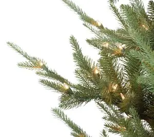PULEO INTERNATIONAL Puleo 6.5 Ft Pre-lit Hillside Spruce Artificialtree