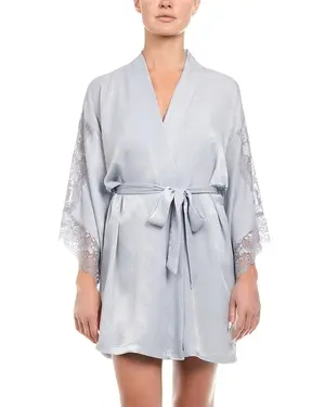 IN BLOOM BY JONQUIL Shimmer Satin Wrap - Silver