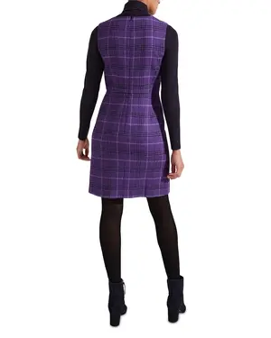HOBBS LONDON Avery Plaid Wool Dress
