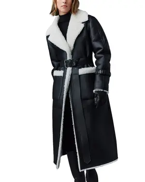 Mackage Sabreen Shearling Belted Down Coat