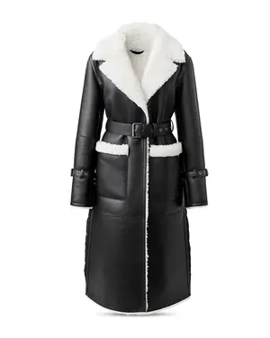 Mackage Sabreen Shearling Belted Down Coat