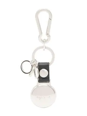 AGNÈS B. Logo-engraved Keyring - Silver