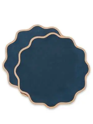 La DoubleJ Cloud Linen Placemats - Blue