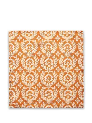 La DoubleJ Leaf-print Linen Napkins