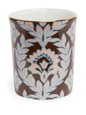 La DoubleJ Leaf-print Porcelain Mug