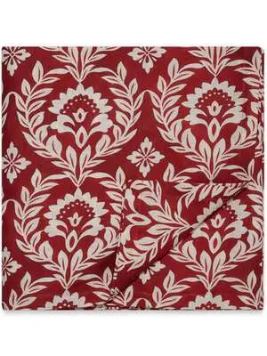 La DoubleJ Large Leaf-print Tablecloth - Red