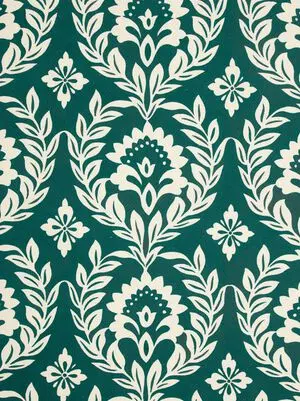 La DoubleJ Leaf-print Cotton Runner
